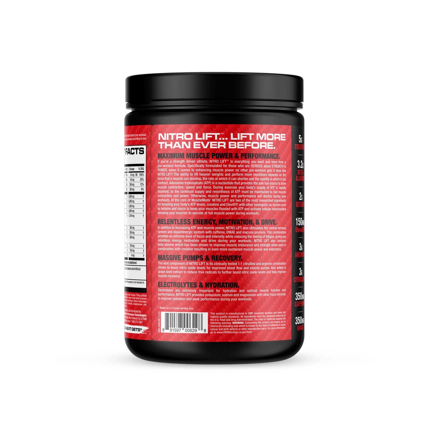 Nitro Lift – Pre-workout – Strength + Performance