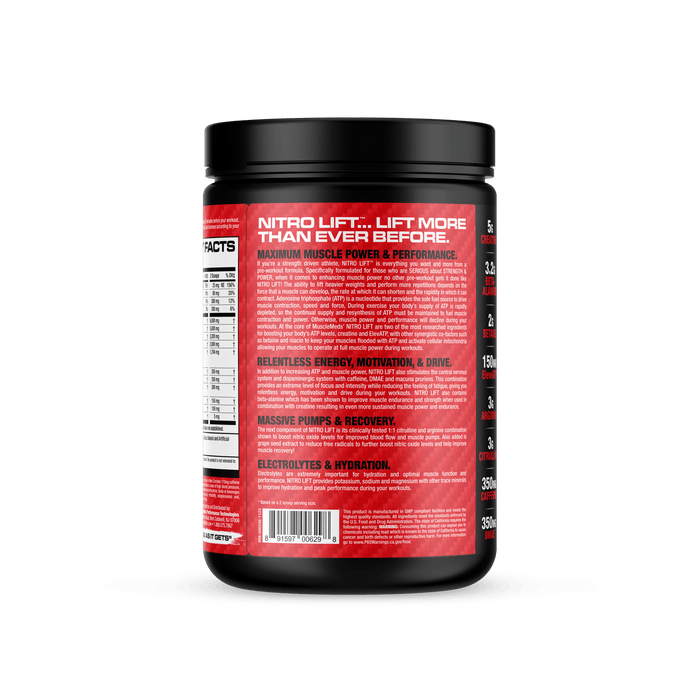 Nitro Lift – Pre-workout – Strength + Performance