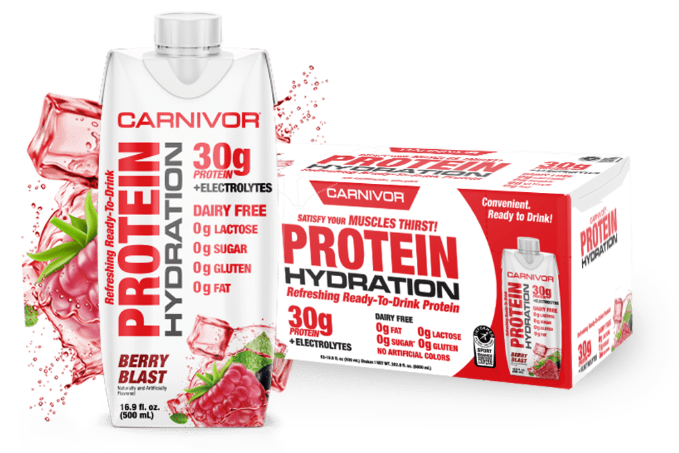 CARNIVOR PROTEIN HYDRATION RTD - 12 Pack / 30g of Beef Protein Isolate