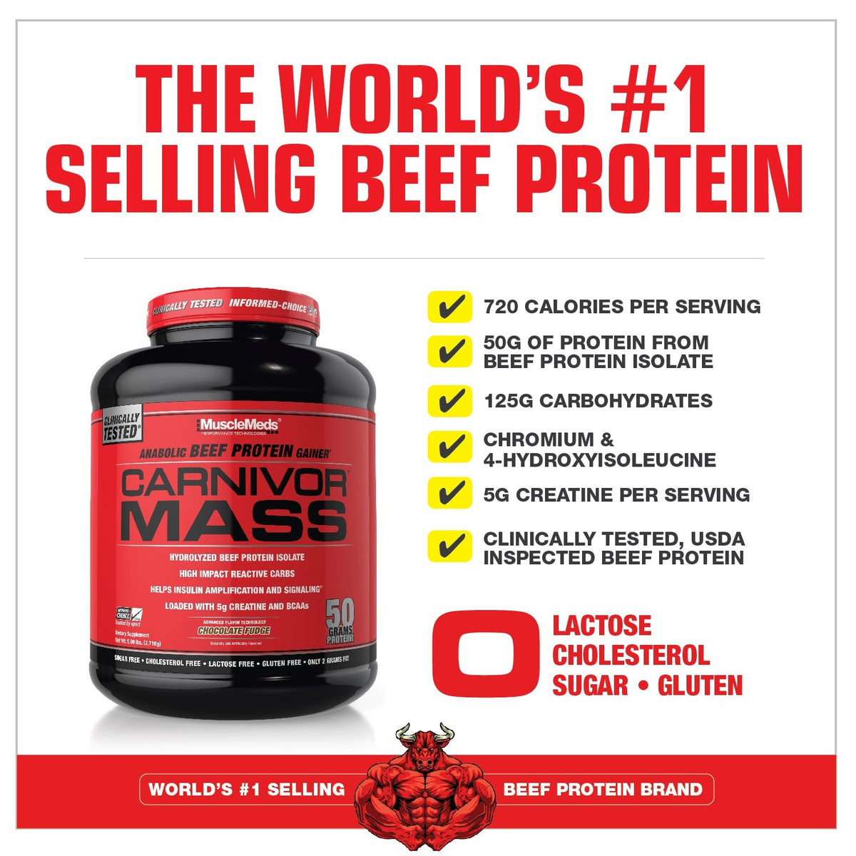 Carnivor Mass - 100% Beef Protein Mass Gainer