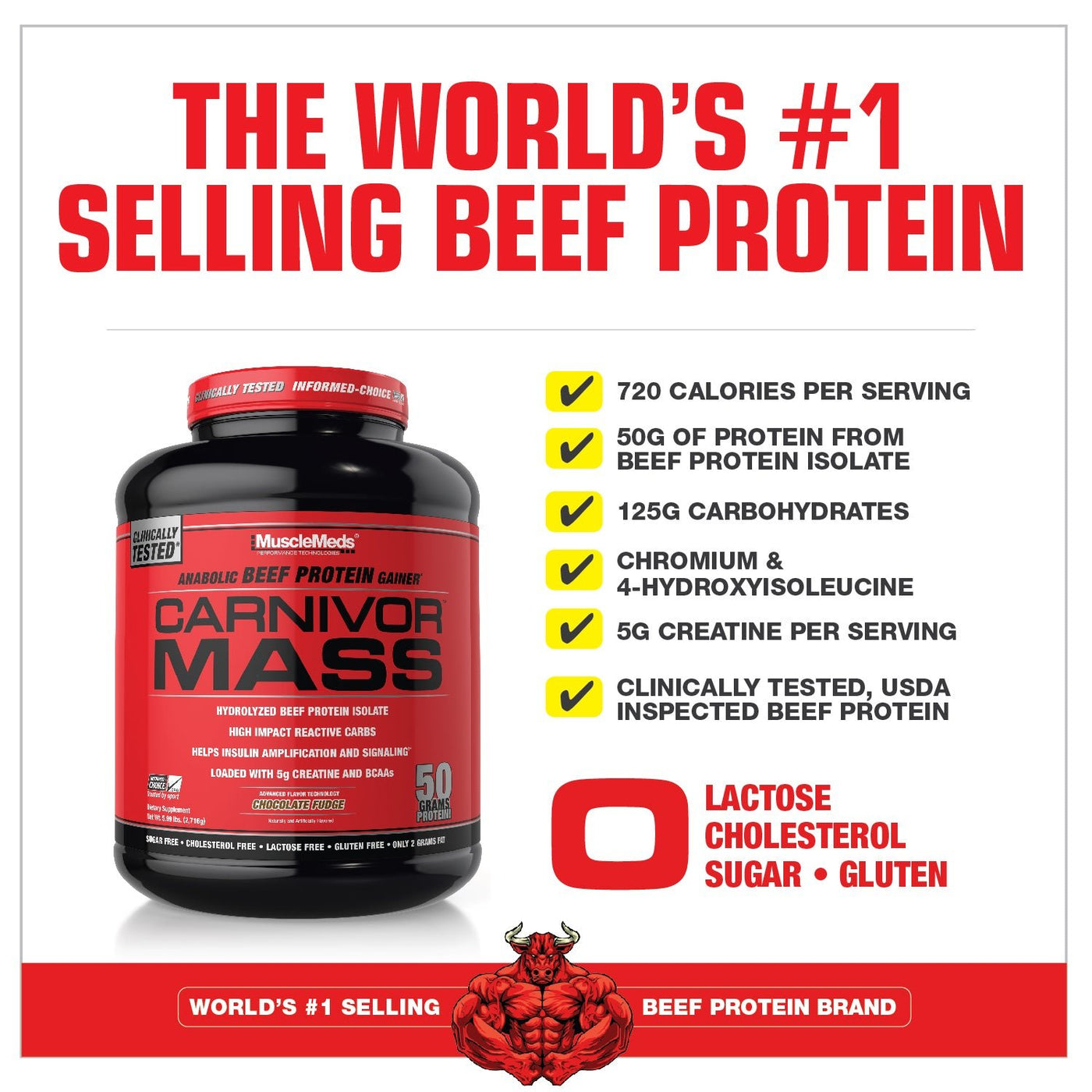 Carnivor Mass - 100% Beef Protein Mass Gainer