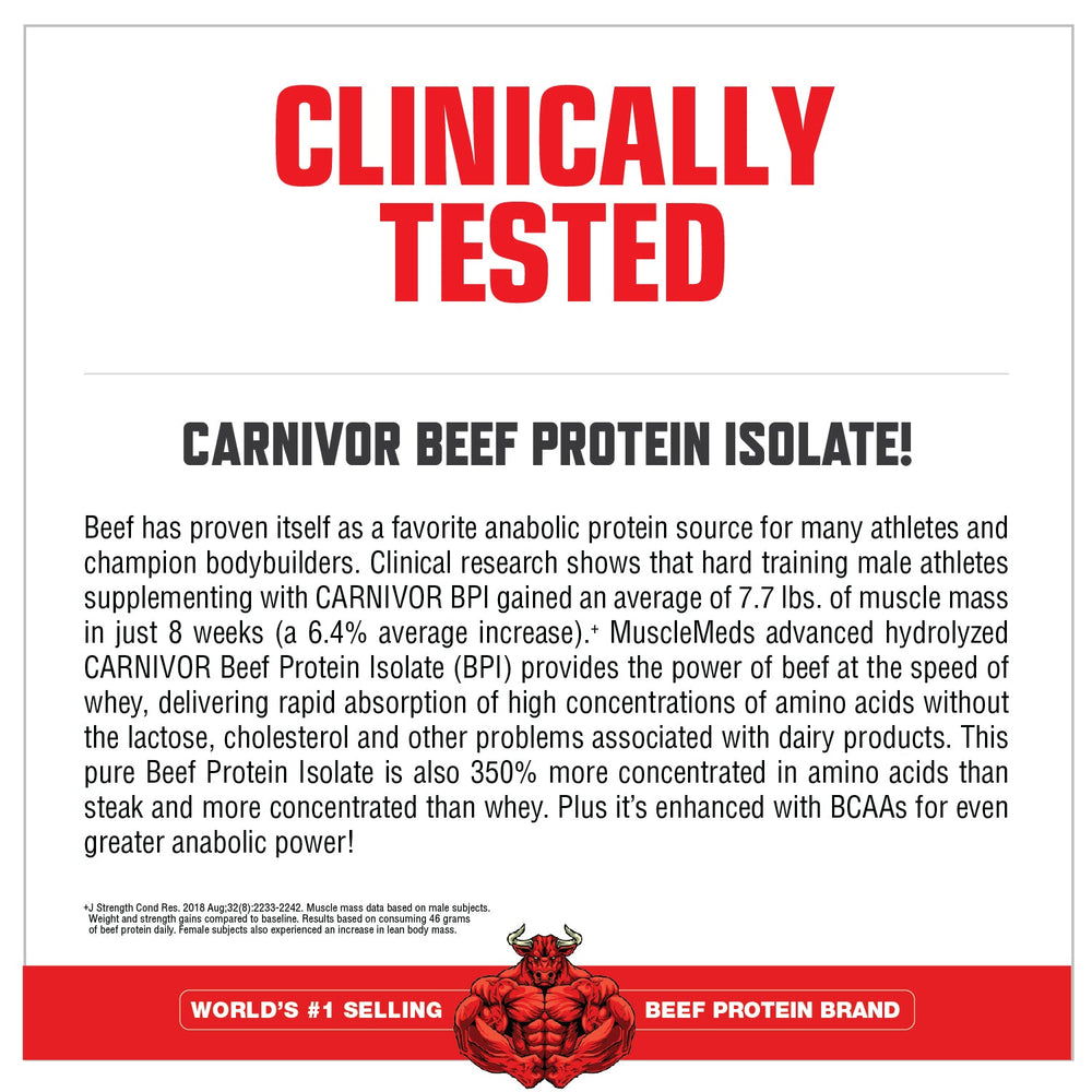 Carnivor RTD - 3ct Variety Pack / 40g of Beef Protein Isolate / Protei
